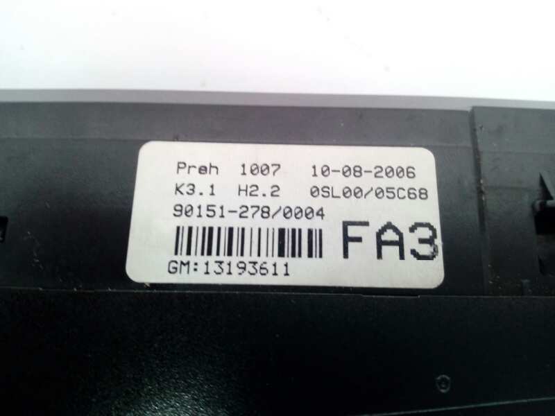 Comando chauffage OPEL CORSA D (S07) 1.3 CDTI (L08, L68) 1781071 | B-Parts