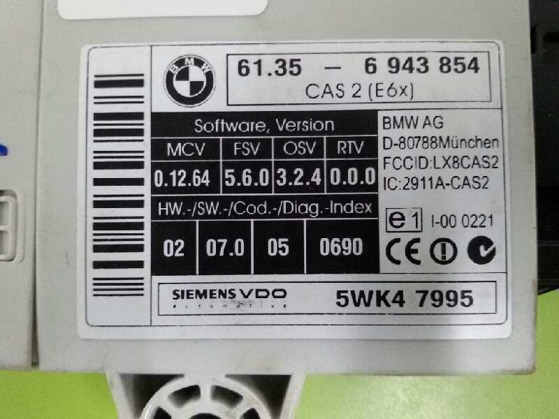 Electronic module BMW 5 (E60) 530 d 61356943854 | B-Parts