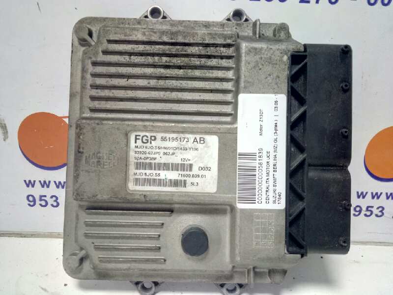 Engine control unit (ECU) SUZUKI SWIFT III (MZ, EZ) 1.3 DDiS (RS 413D ...