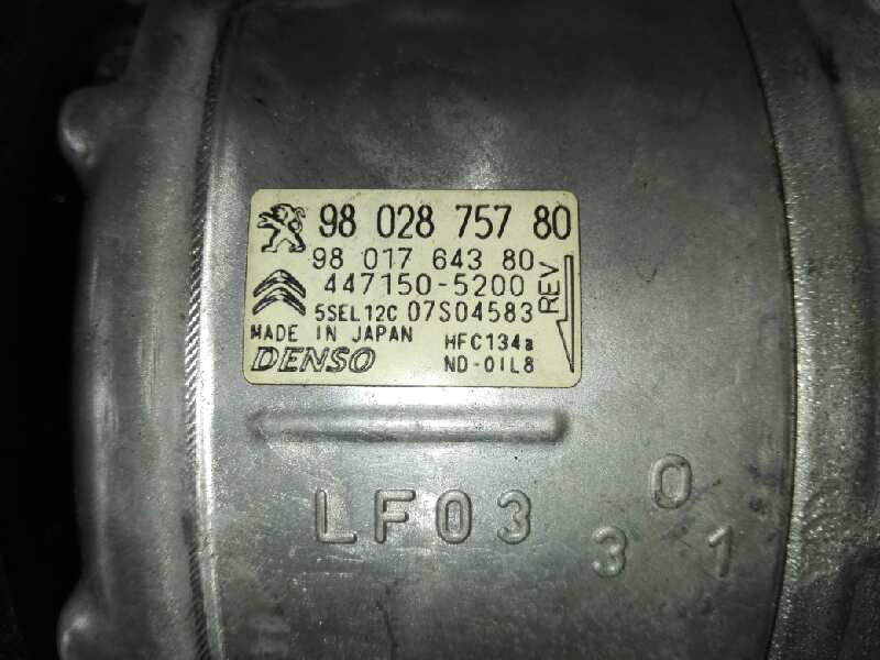 AC compressor PEUGEOT 5008 (0U_, 0E_) 1.6 BlueHDi 120 9802875780 | B-Parts