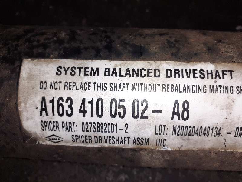Driveshaft MERCEDES-BENZ M-CLASS (W163) ML 270 CDI (163.113) 4444930 ...