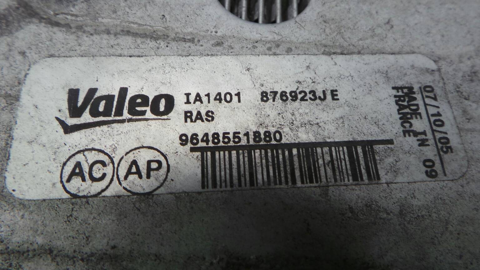 Intercooler PEUGEOT 307 SW (3H) 1.6 HDI 110 9648551880 | B-Parts