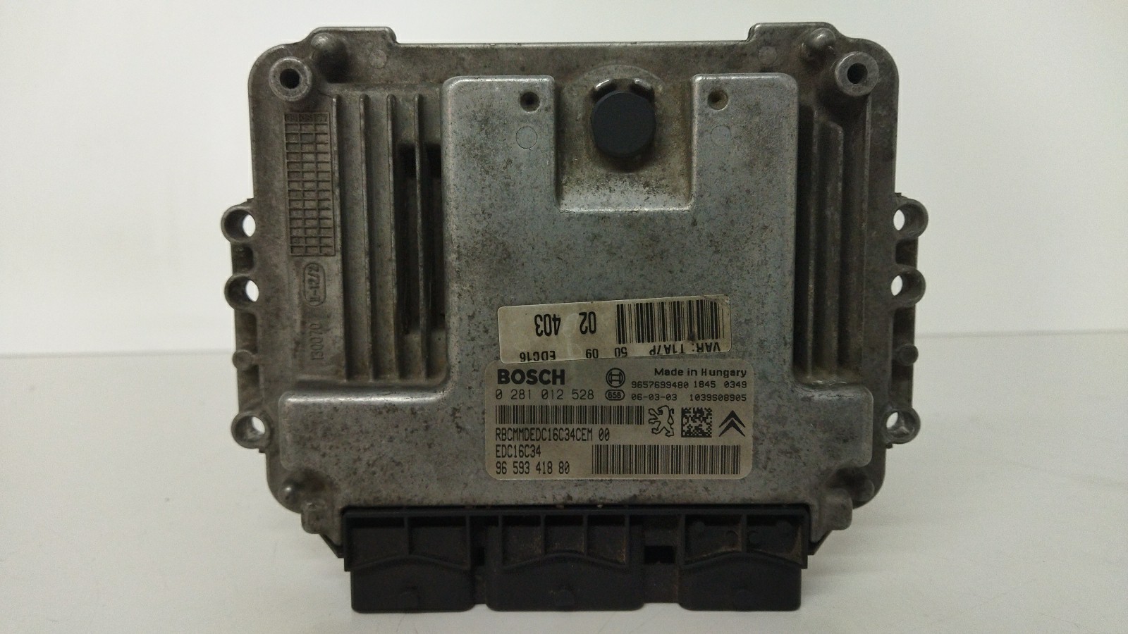 Engine control unit (ECU) PEUGEOT 206 Hatchback (2A/C) 1.4 HDi eco 70 ...