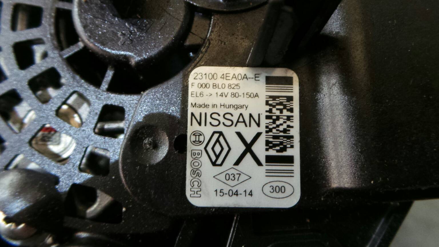 Alternador NISSAN QASHQAI II SUV (J11, J11_) 1.5 dCi 150A 231004EA0A ...