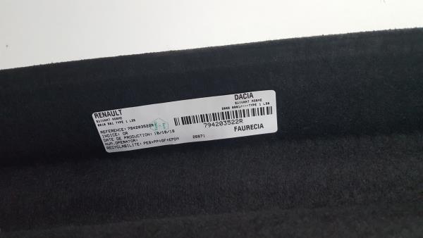 Rear parcel shelf DACIA DUSTER (HM_) 1.3 TCe 130 (HMMF) 794203522R ...