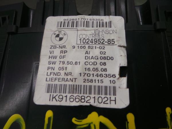Instrument cluster BMW 1 (E81) 3088659 | B-Parts