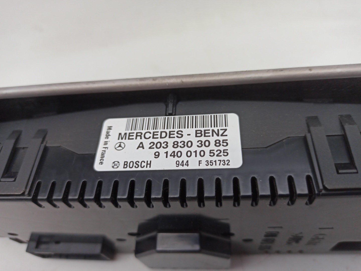 Climate control MERCEDES-BENZ C-CLASS Coupe (CL203) C 180 Kompressor ...