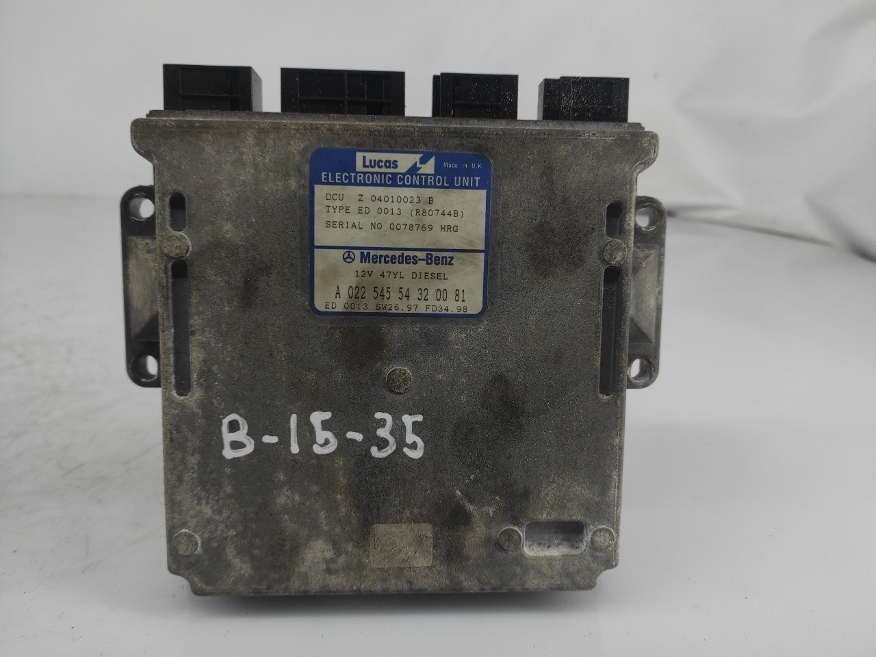 Engine control unit (ECU) MERCEDES-BENZ C-CLASS (W202) C 220 D (202.121 ...