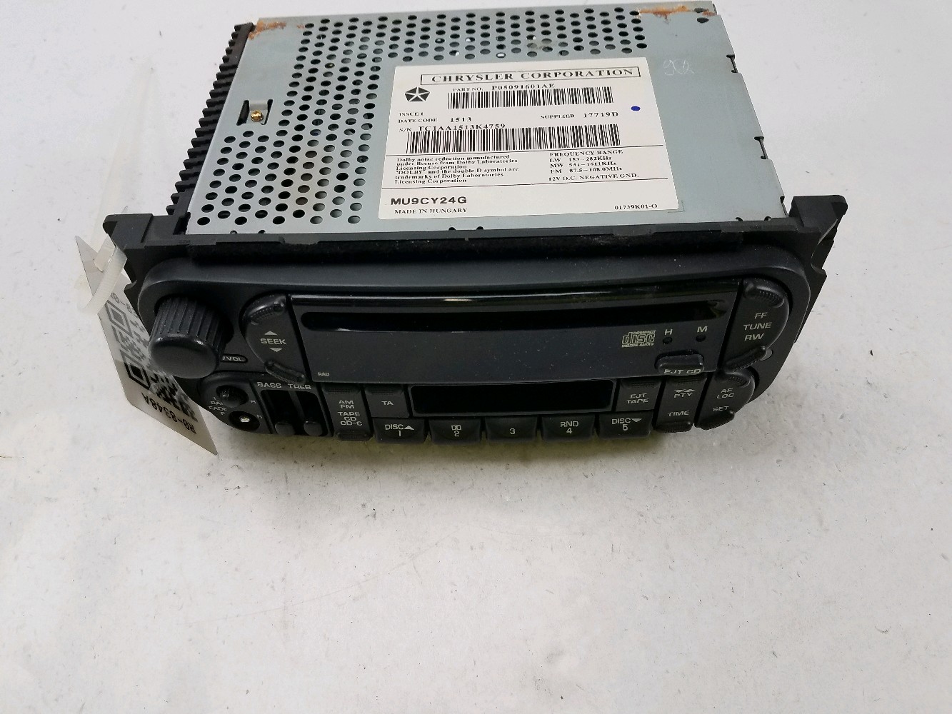 Radio CHRYSLER PT CRUISER (PT_) 2.2 CRD 10556650 | B-Parts