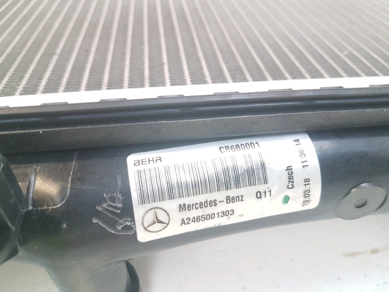 Water radiator MERCEDES-BENZ GLA-CLASS (X156) GLA 200 CDI / d (156.908 ...