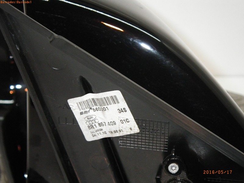 Außenspiegel links AUDI Q5 (8RB) 2.0 TDI 8R1857409|AUDI|/ ELEK. LACK ...