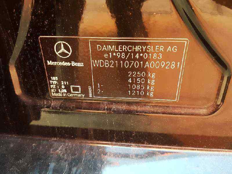 Left rear driveshaft MERCEDES-BENZ E-CLASS (W211) E 500 (211.070 ...