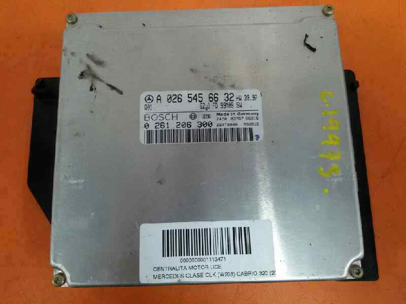 Engine control unit (ECU) MERCEDES-BENZ CLK Convertible (A208) CLK 320 ...
