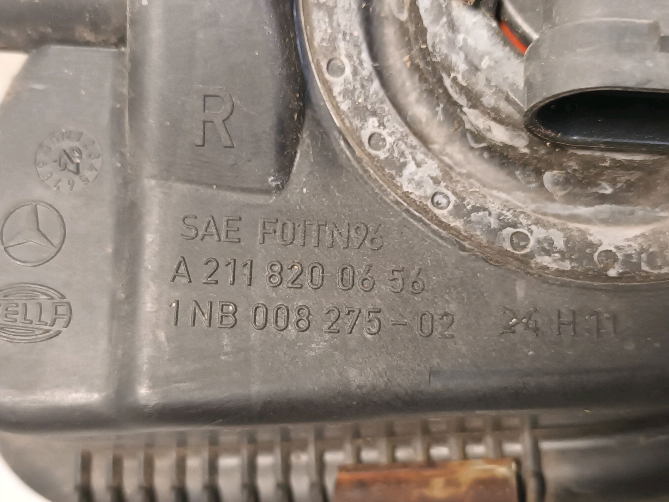 Right front fog light MERCEDES-BENZ E-CLASS (W211) E 220 CDI (211.006 ...