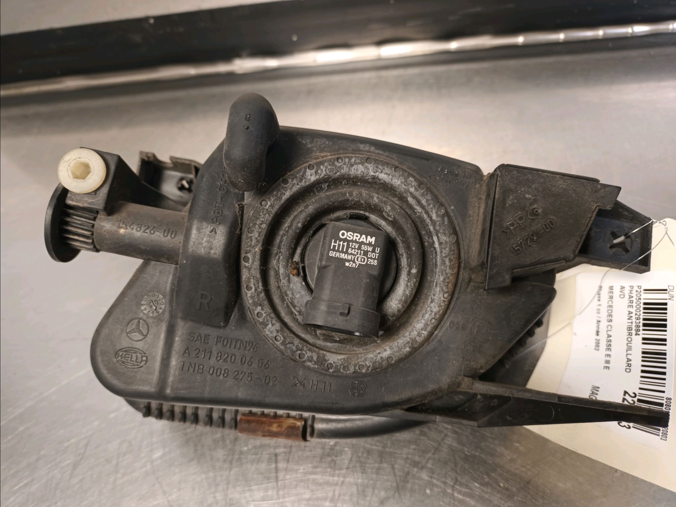 Right front fog light MERCEDES-BENZ E-CLASS (W211) E 220 CDI (211.006 ...