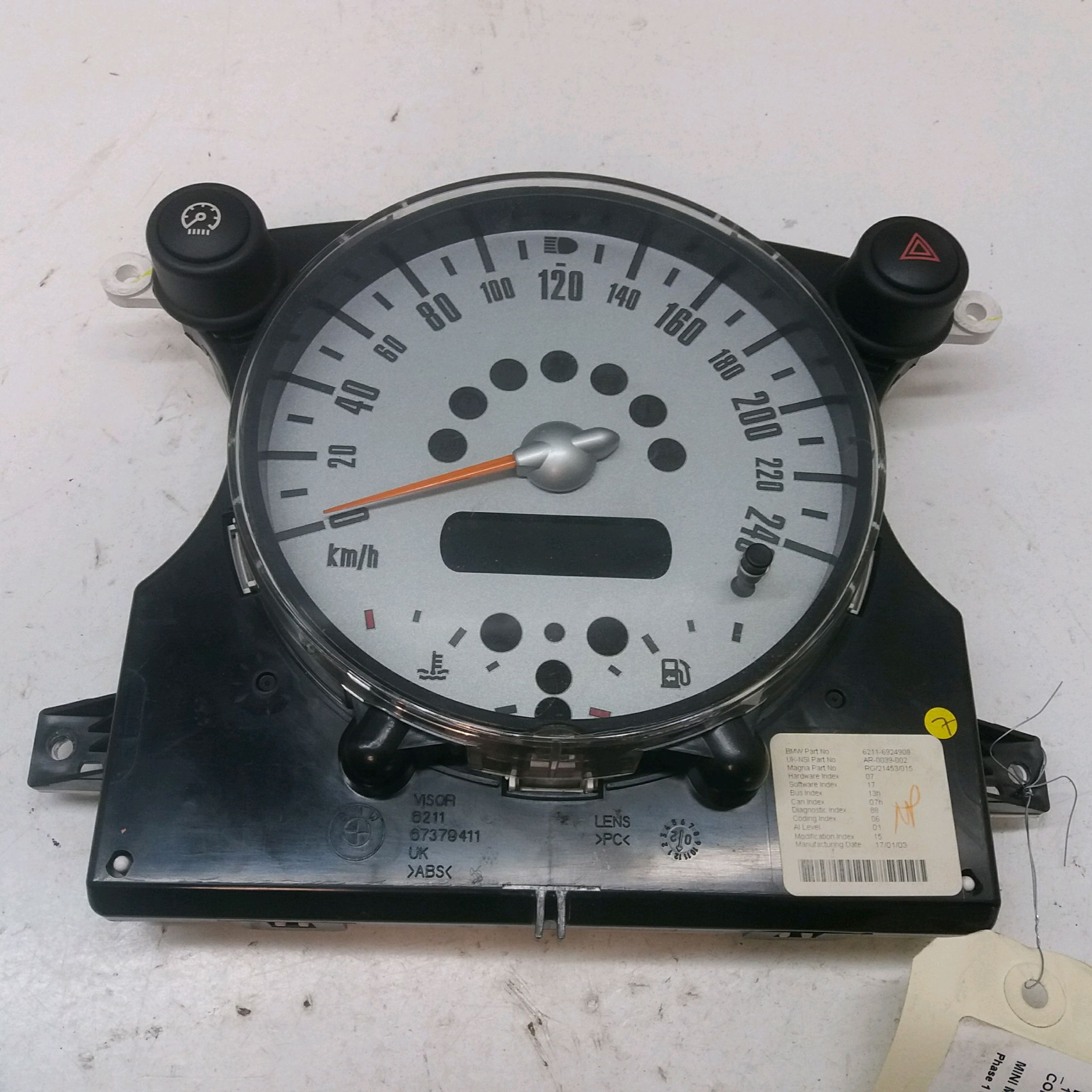 Instrument cluster MINI MINI (R50, R53) Cooper 9385877 | B-Parts