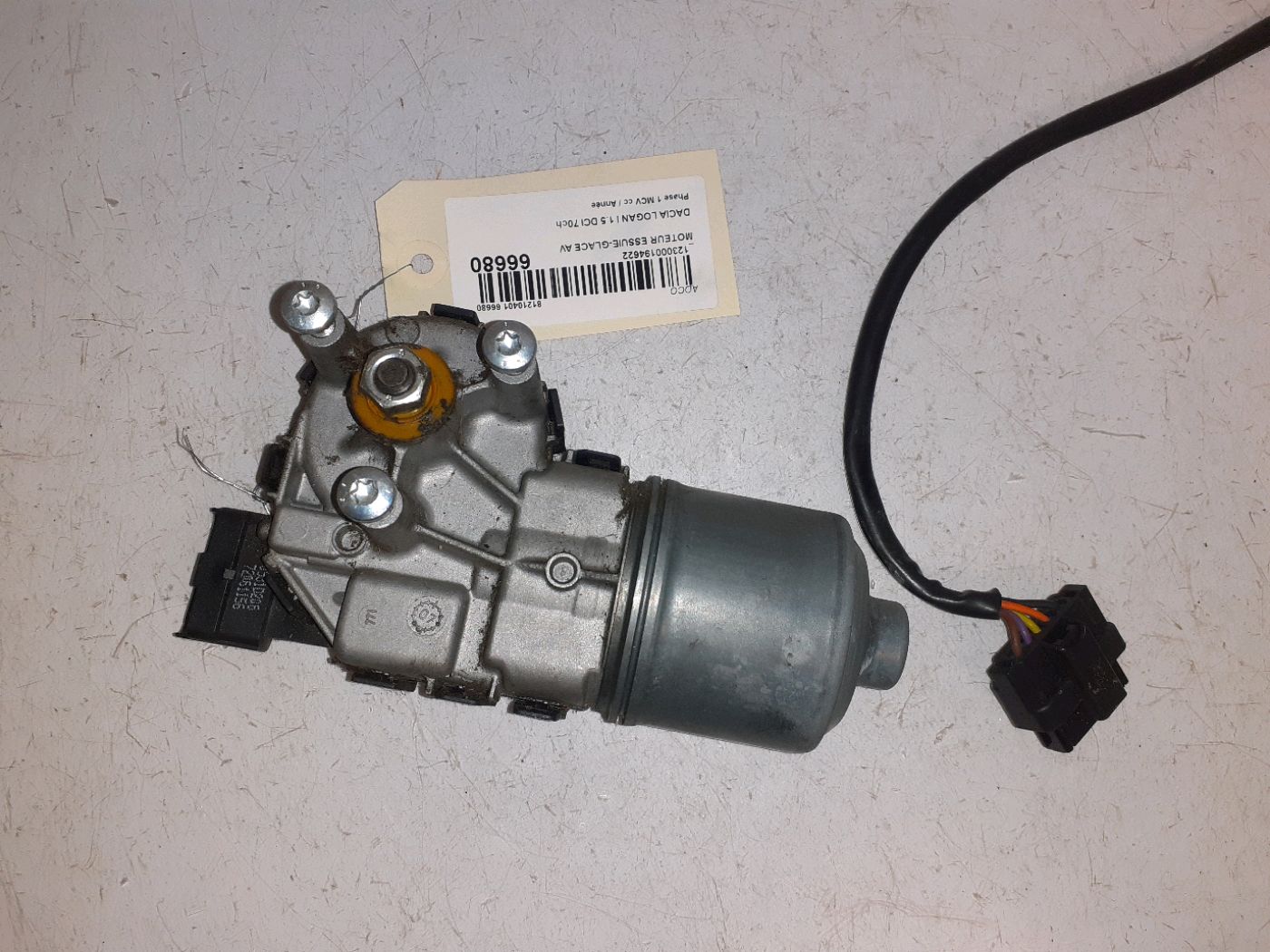 Front wiper motor DACIA LOGAN MCV (KS_) 1.5 dCi (KS0K) 9567523 | B-Parts