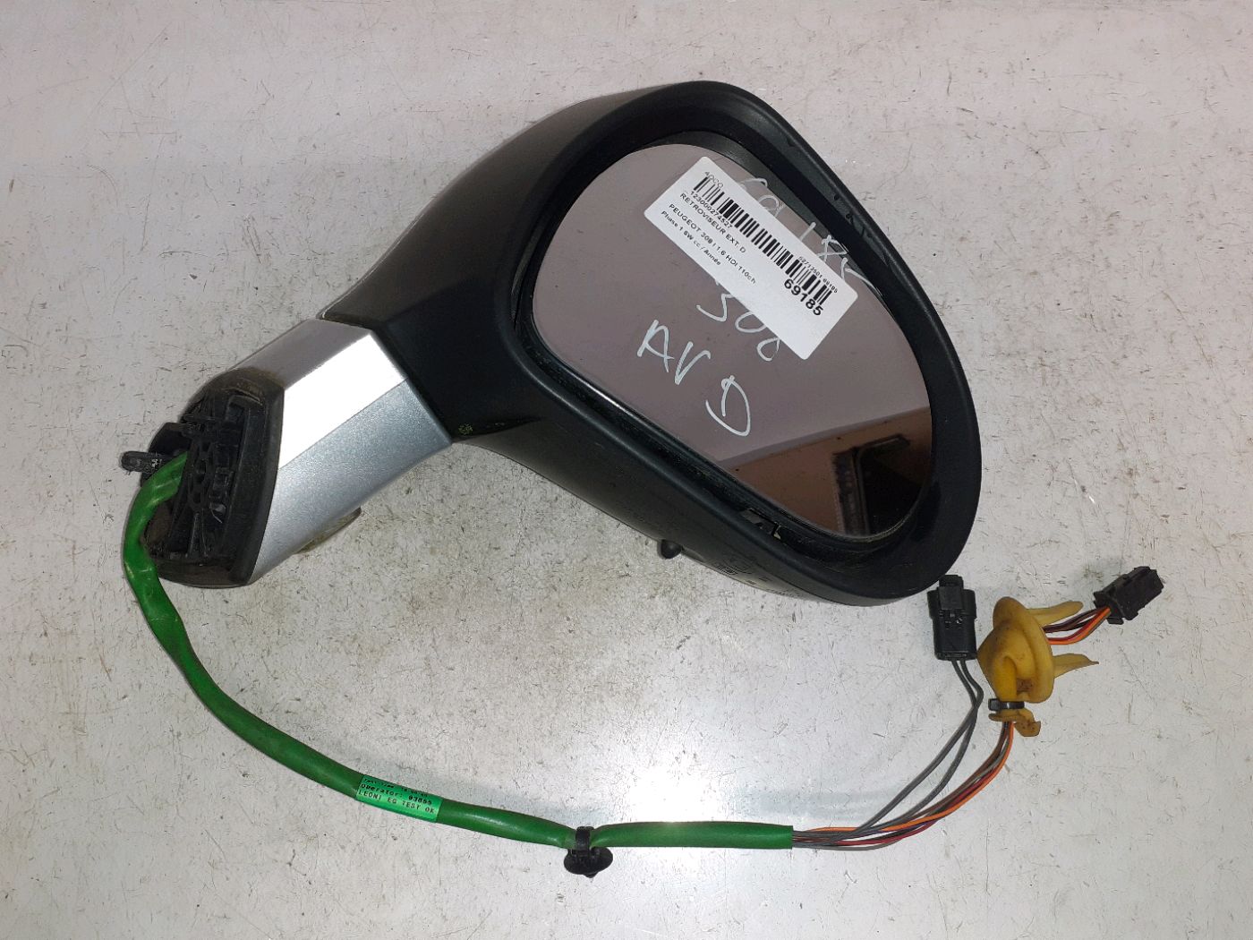Right mirror PEUGEOT 308 SW I (4E_, 4H_) 1.6 HDi 9699145 | B-Parts