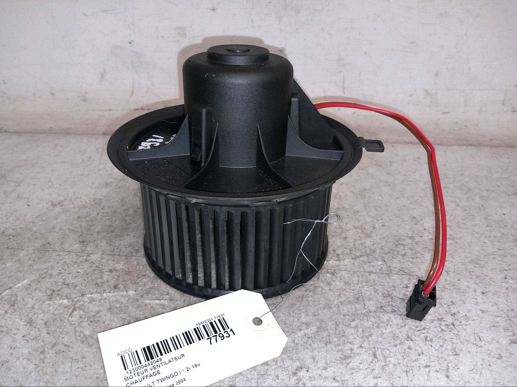 Heater blower motor RENAULT TWINGO I (C06_) 1.2 16V (C06C, C06D, C06K ...
