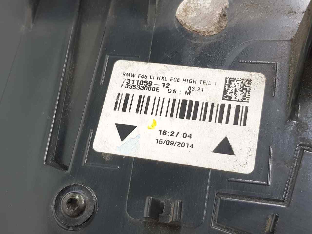 Left taillight BMW 2 Active Tourer (F45) 218 d 7311059 | 63217311059 ...