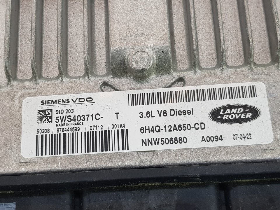 Engine control unit (ECU) LAND ROVER RANGE ROVER SPORT I (L320) 3.6 D ...