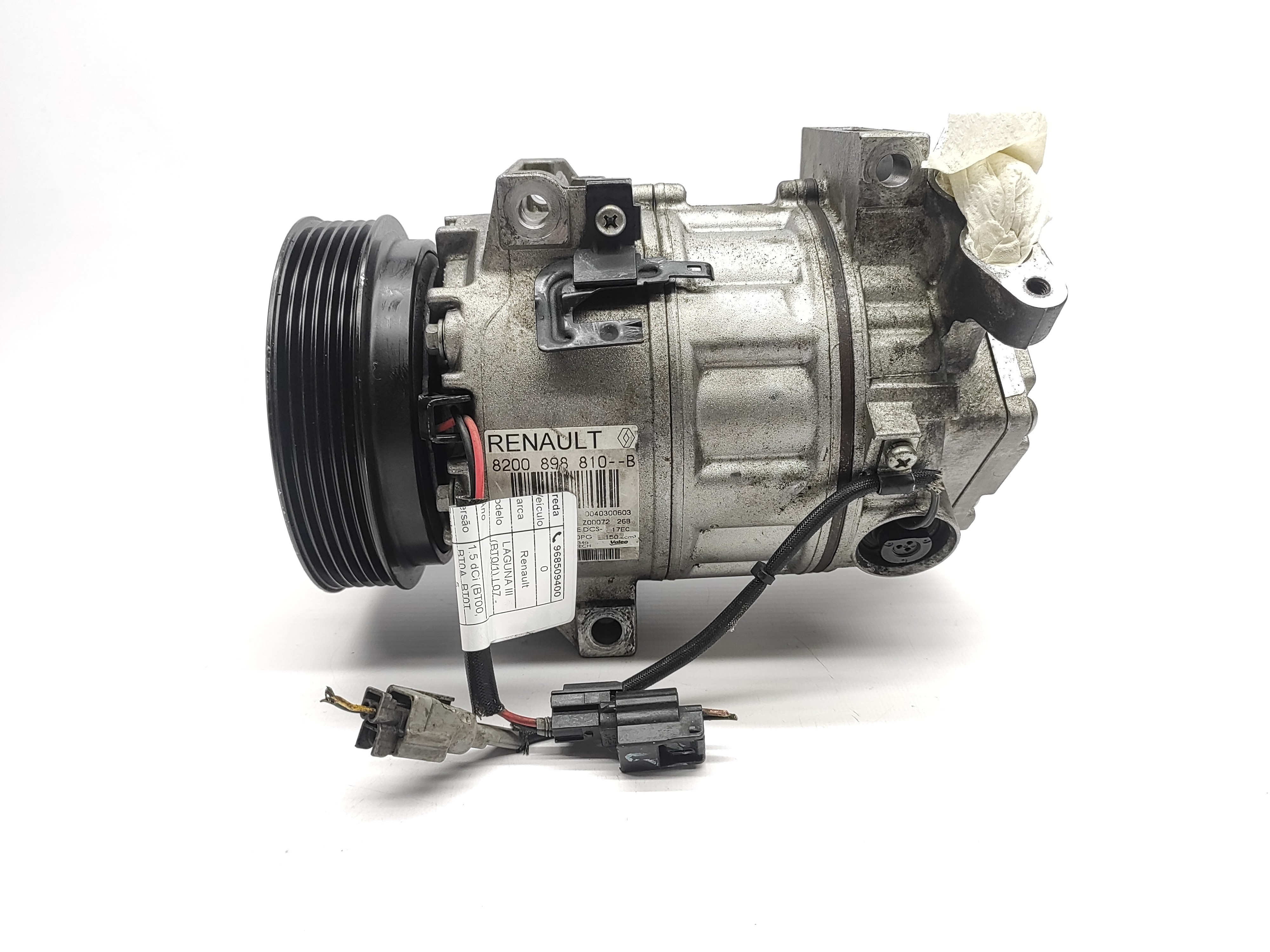 Compressor A/C RENAULT LAGUNA III (BT0/1) 1.5 dCi (BT00, BT0A, BT0T ...