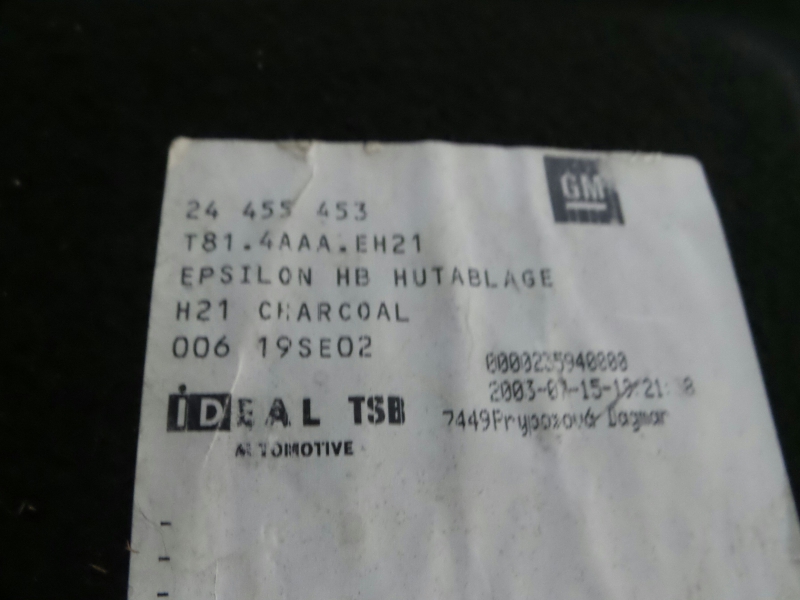 Rear parcel shelf OPEL VECTRA C (Z02) 24455453 | B-Parts