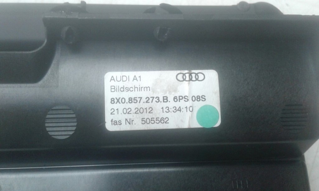 Display monitor AUDI A1 (8X1, 8XK) 1.6 TDI 4777251 | B-Parts