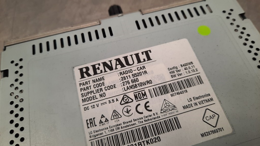 Autoradio RENAULT MASTER III Van (FV) 2.3 dCi 180 FWD (FV04, FV07 ...