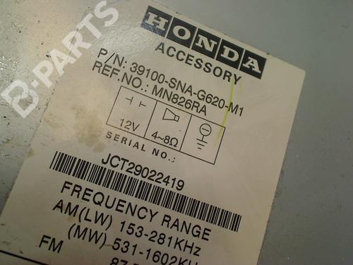 Radio HONDA CIVIC VIII Saloon (FD, FA) 1.3 IMA (FA3, FD3) 11497861 | B-Parts