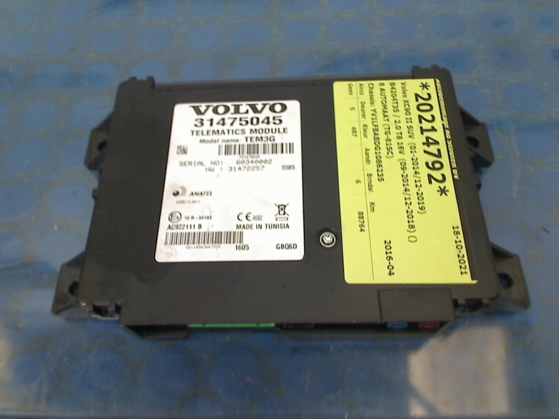 Electronic module VOLVO XC90 II (256) T8 Hybrid AWD 13567549 | B-Parts