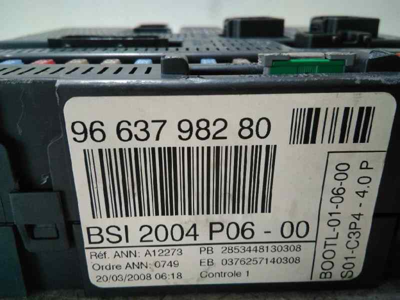 Fuse box PEUGEOT 207 SW (WK_) 1.4 16V 9663798280 | B-Parts