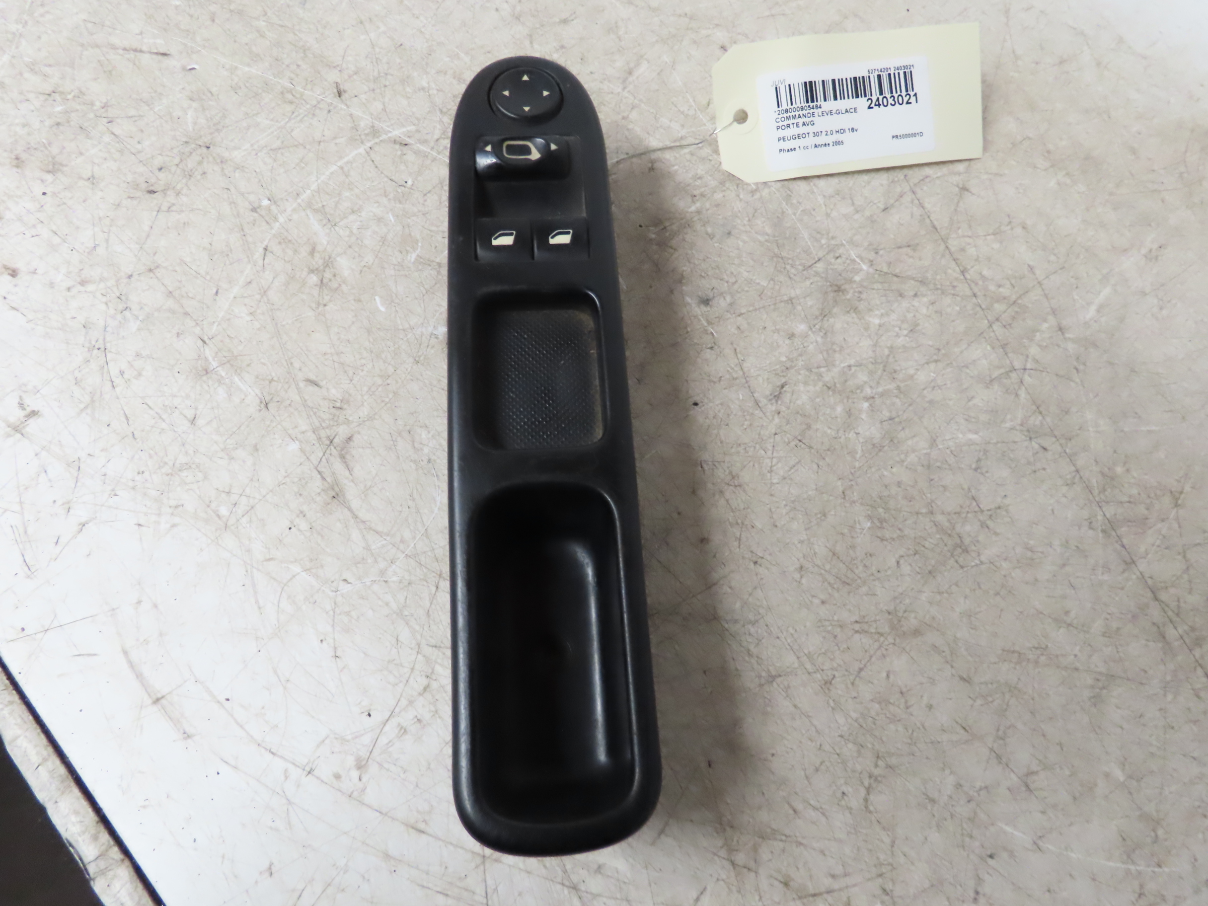 Interrupteur de vitre avant gauche PEUGEOT 307 (3A/C) 2.0 HDi 135 ...