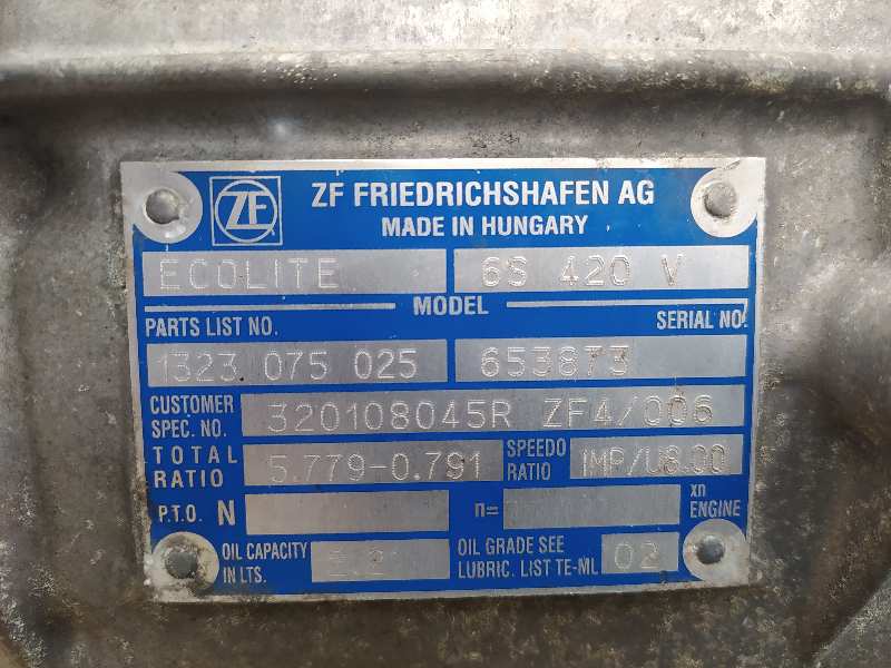 Manual gearbox RENAULT MASTER III Van (FV) 4606299 | B-Parts