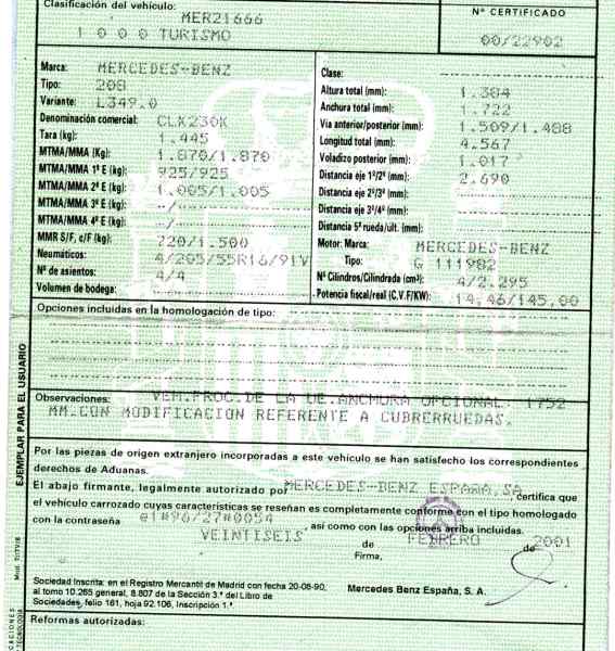 Rear differential MERCEDES-BENZ CLK (C208) 230 Kompressor (208.348 ...