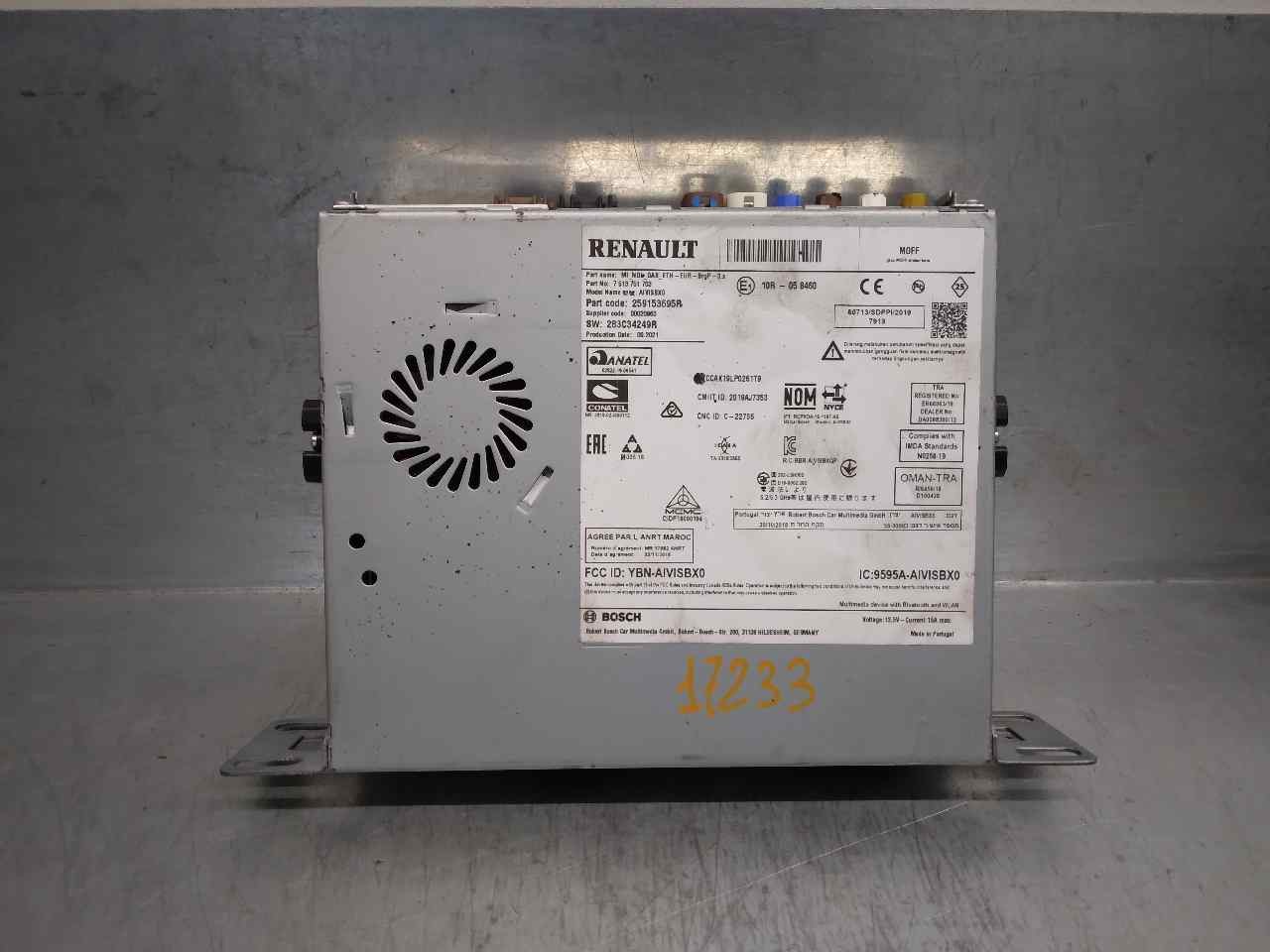 Radio RENAULT ARKANA I (LCM_, LDN_) 1.6 E-TECH 145 (LDMU) 12190648 | B ...