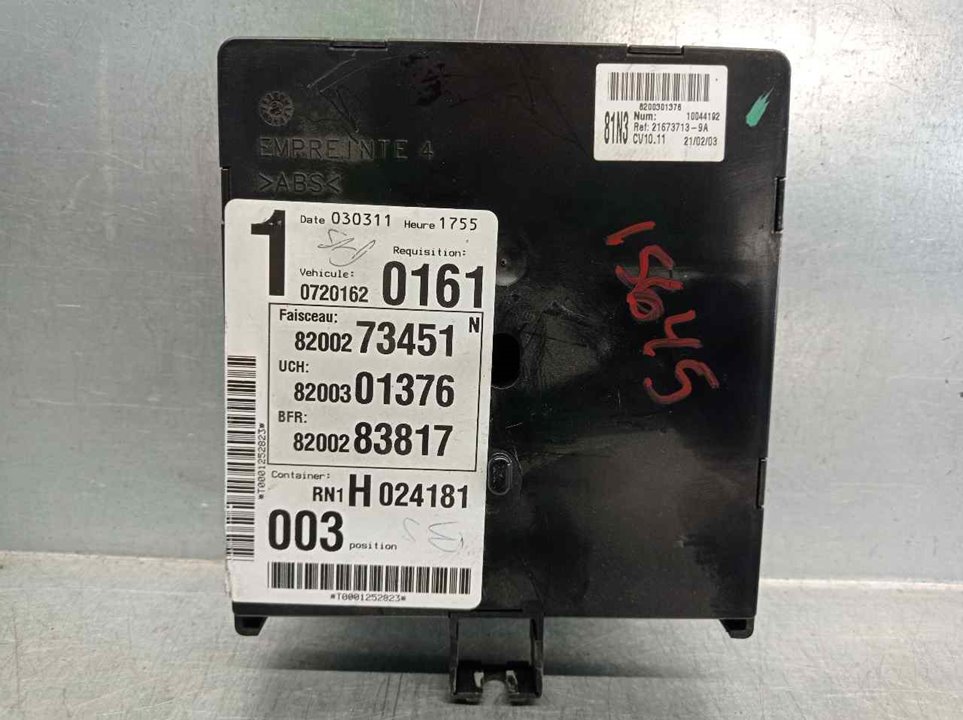 Electronic module RENAULT ESPACE IV (JK0/1_) 2.2 dCi (JK0H) 10163298 | B-Parts