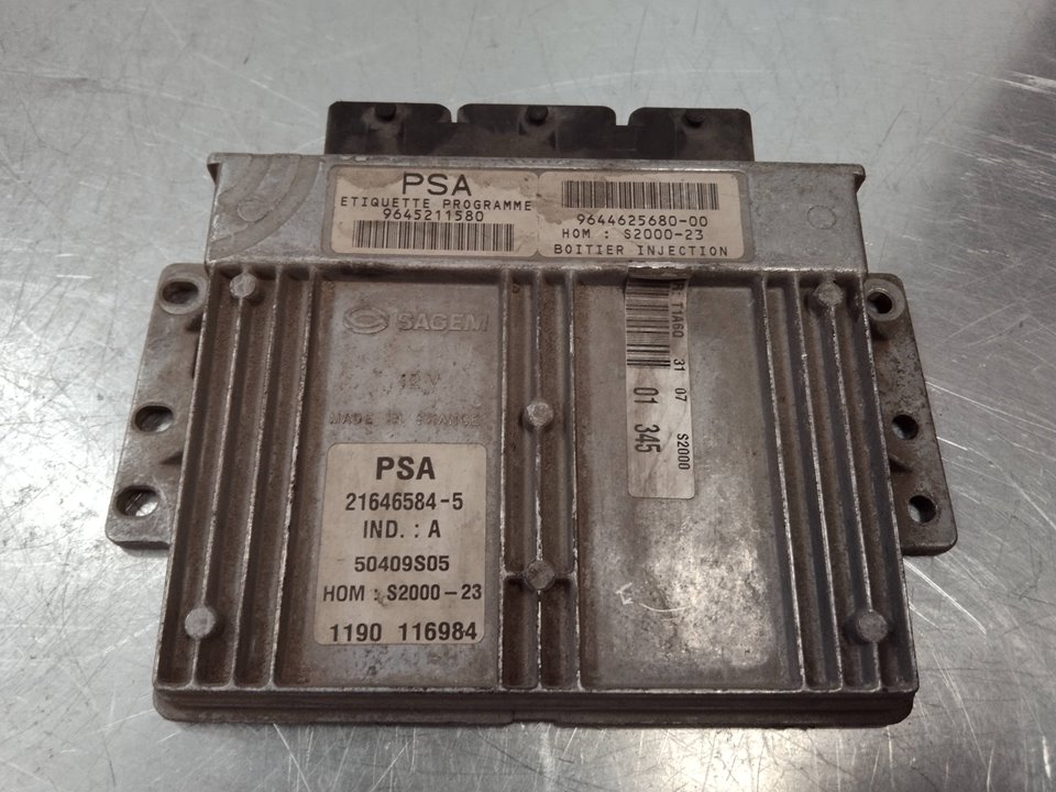 Engine control unit (ECU) PEUGEOT 206 Hatchback (2A/C) 1.4 i 2251780 ...