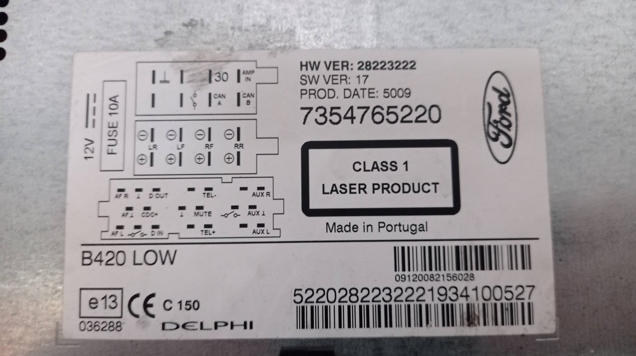 Radio FORD KA (RU8) 1.2 8629170 | B-Parts