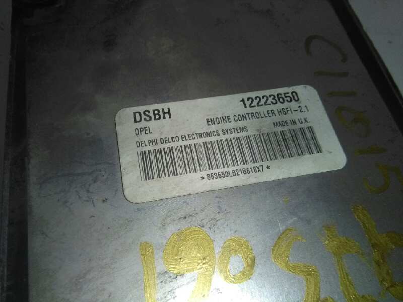 Engine control unit (ECU) OPEL ASTRA G Hatchback (T98) 1.6 16V (F08 ...