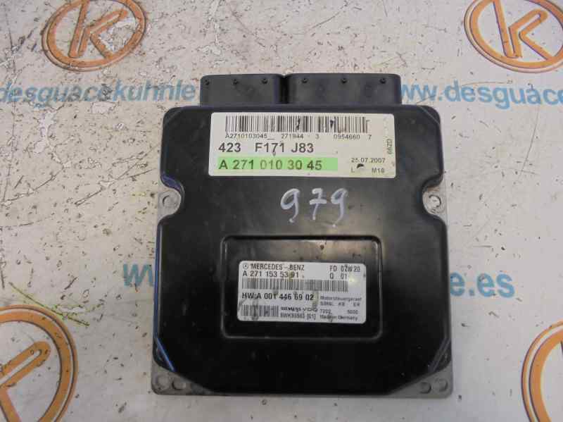 Engine control unit (ECU) MERCEDES-BENZ SLK (R171) 200 Kompressor (171. ...