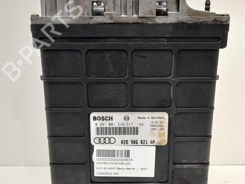 Calculateur moteur (ecu) AUDI 80 B4 Saloon (8C2) 1.9 TDI (90 hp) | B-Parts
