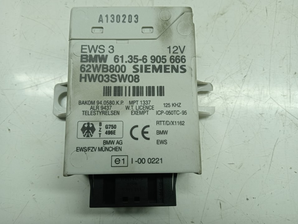 Control unit BMW 3 (E46) 320 d 12673965 | B-Parts