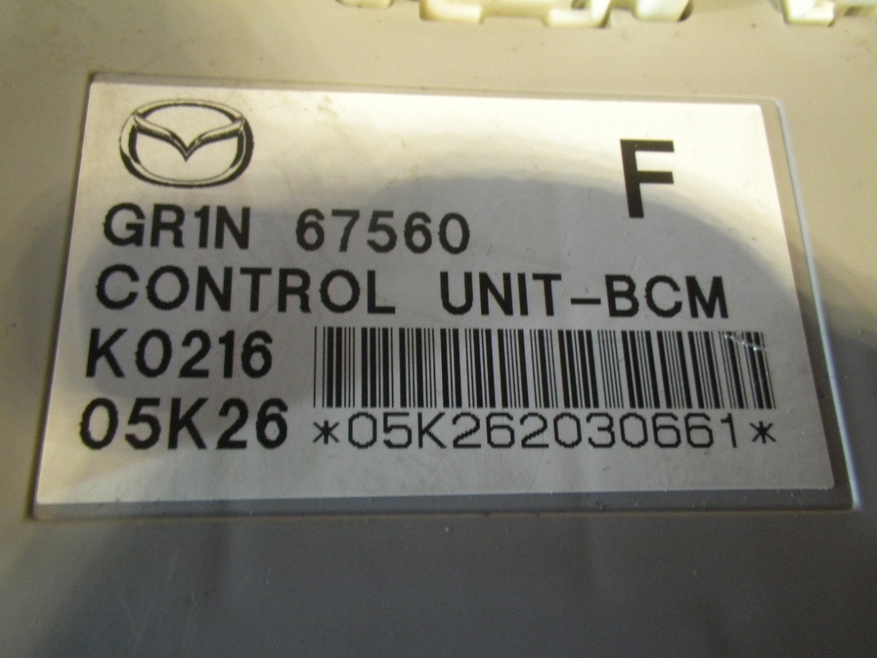 Control unit MAZDA 6 Station Wagon (GY) 1.8 GR1N67560|MAZDA|Info lesen ...