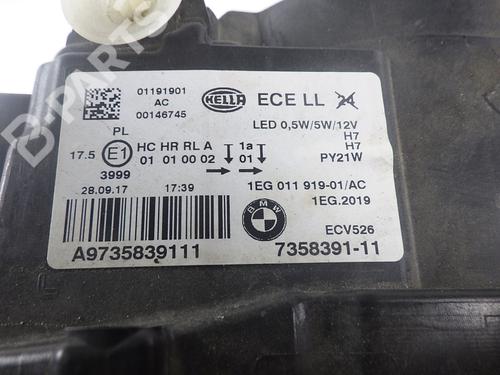 Left headlight BMW 1 (F20) 118 d 7358391-11|BMW | B-Parts