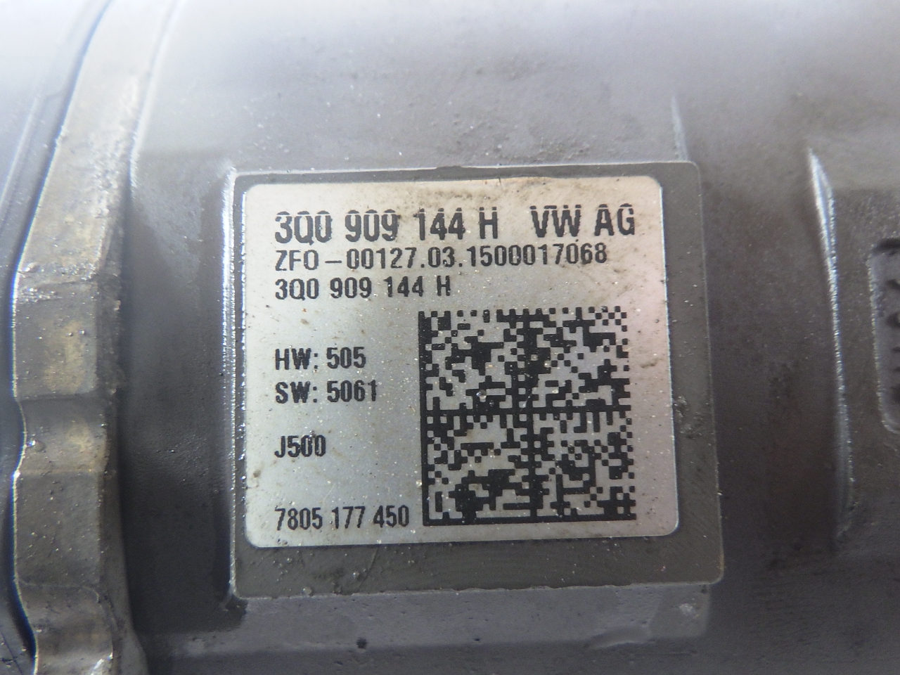 Steering rack VW GOLF VII (5G1, BQ1, BE1, BE2) 2.0 R 4motion 2716889 ...