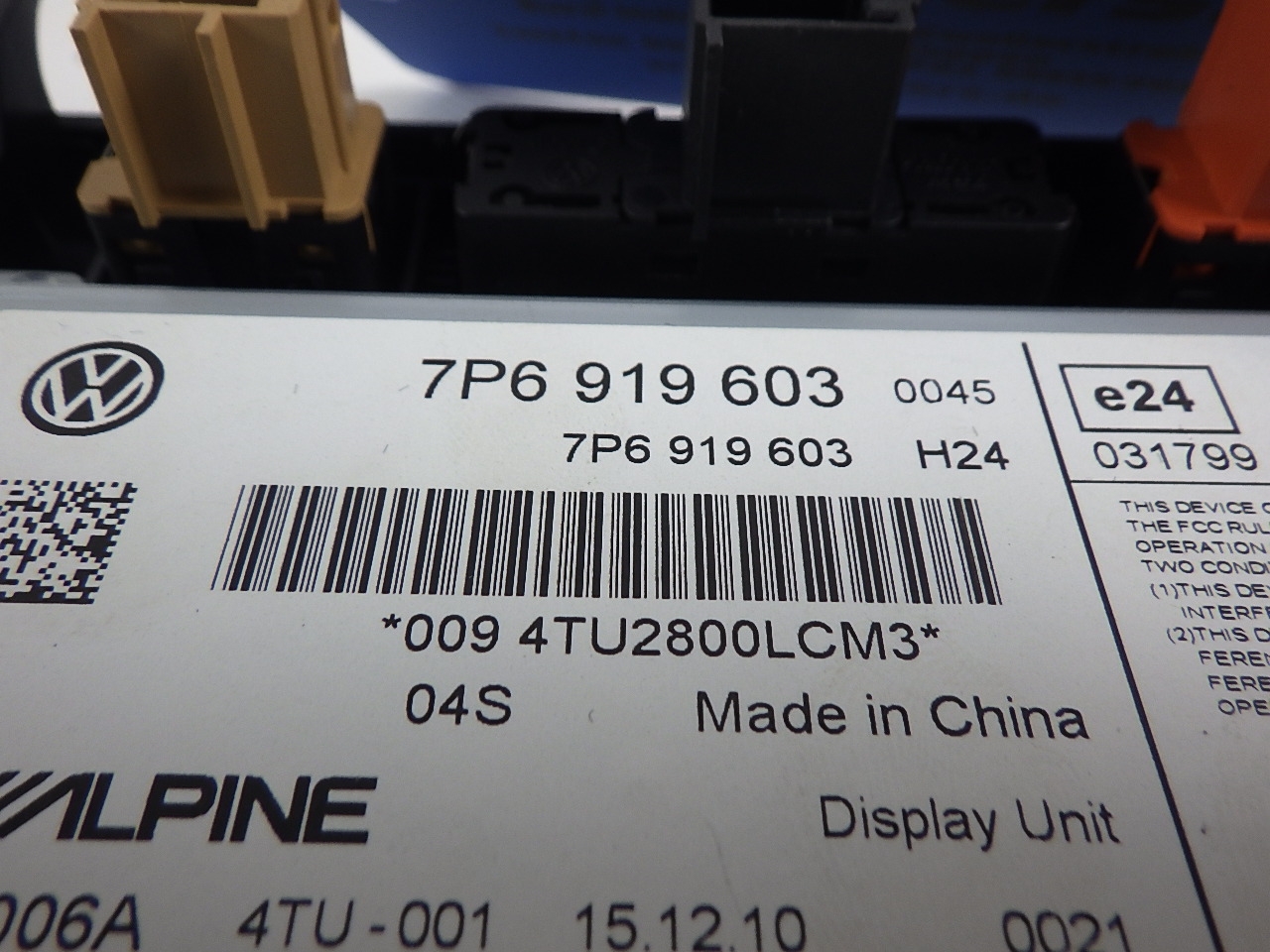 Display monitor VW TOUAREG (7P5, 7P6) 3.0 V6 TDI 7P6919603|VW | B-Parts