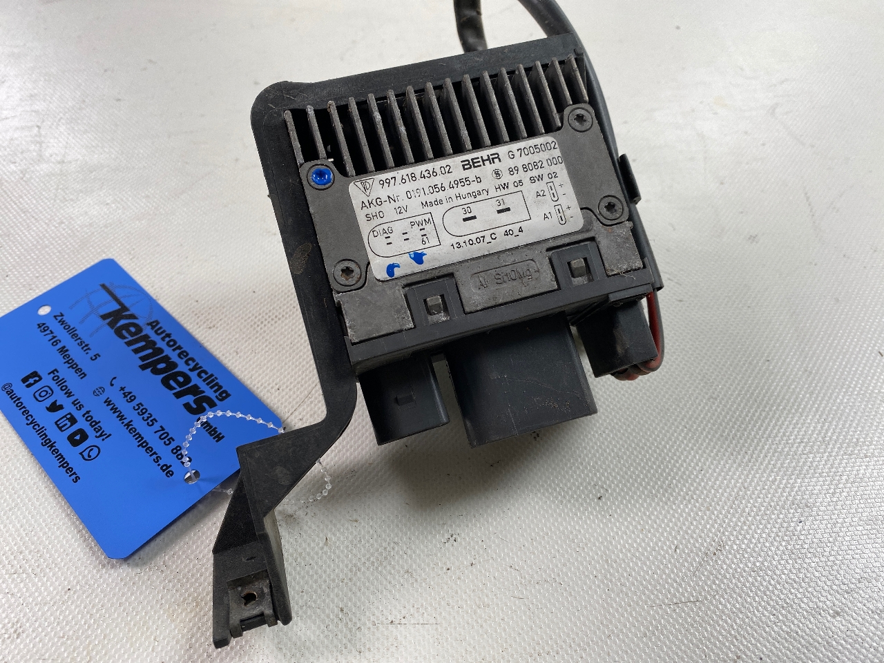 Control unit PORSCHE 911 (997) 3.6 Turbo PORSCHE: 99761843602 | B-Parts