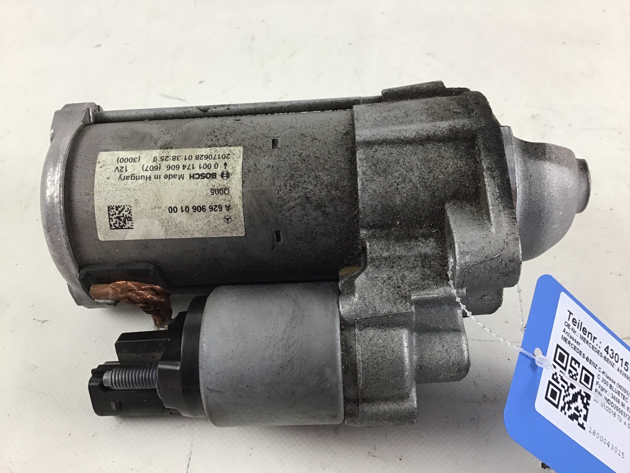 Starter MERCEDES-BENZ C-CLASS (W205) C 200 BlueTEC / d (205.037 ...