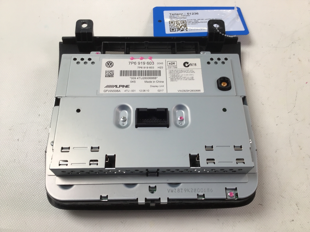 Display monitor VW TOUAREG (7P5, 7P6) 3.0 V6 TDI VW: 7P6919603 | B-Parts